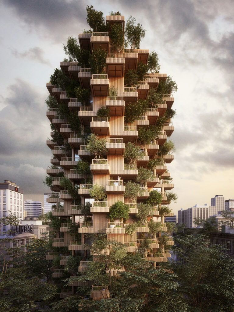 CLT goes tall. The world's tallest buildings in Cross Laminated Timber ...