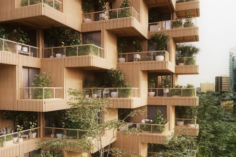 CLT goes tall. High-rise buildings in Cross-laminated timber | Inexhibit